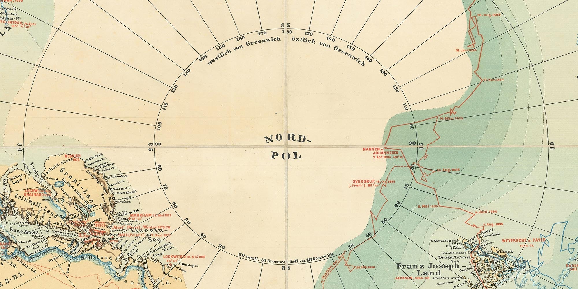 Old Maps of the North Pole & Arctic Circle – The Unique Maps Co.