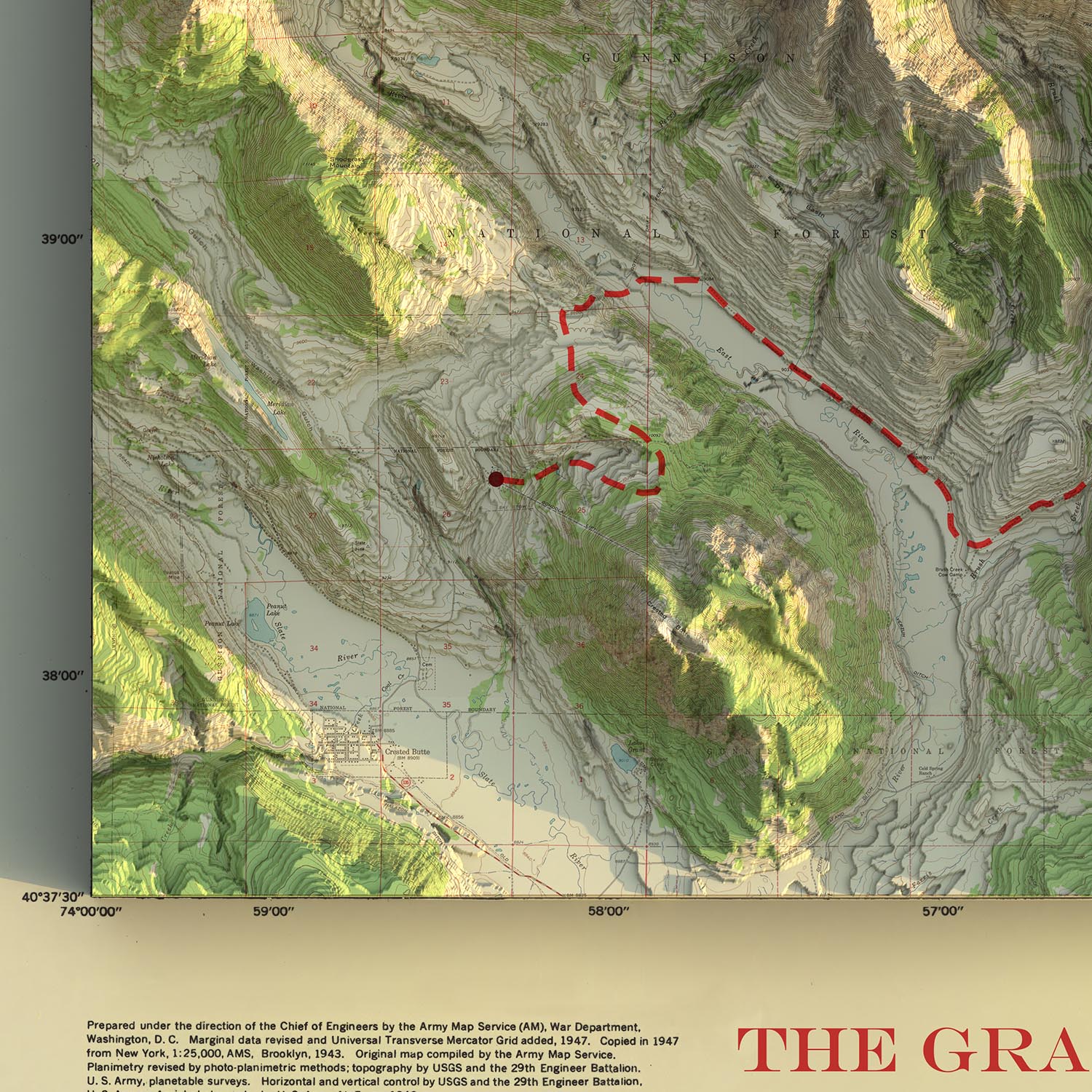 Personalized 3D US Topographical Map - Make Your Own Shaded USGS Relie ...