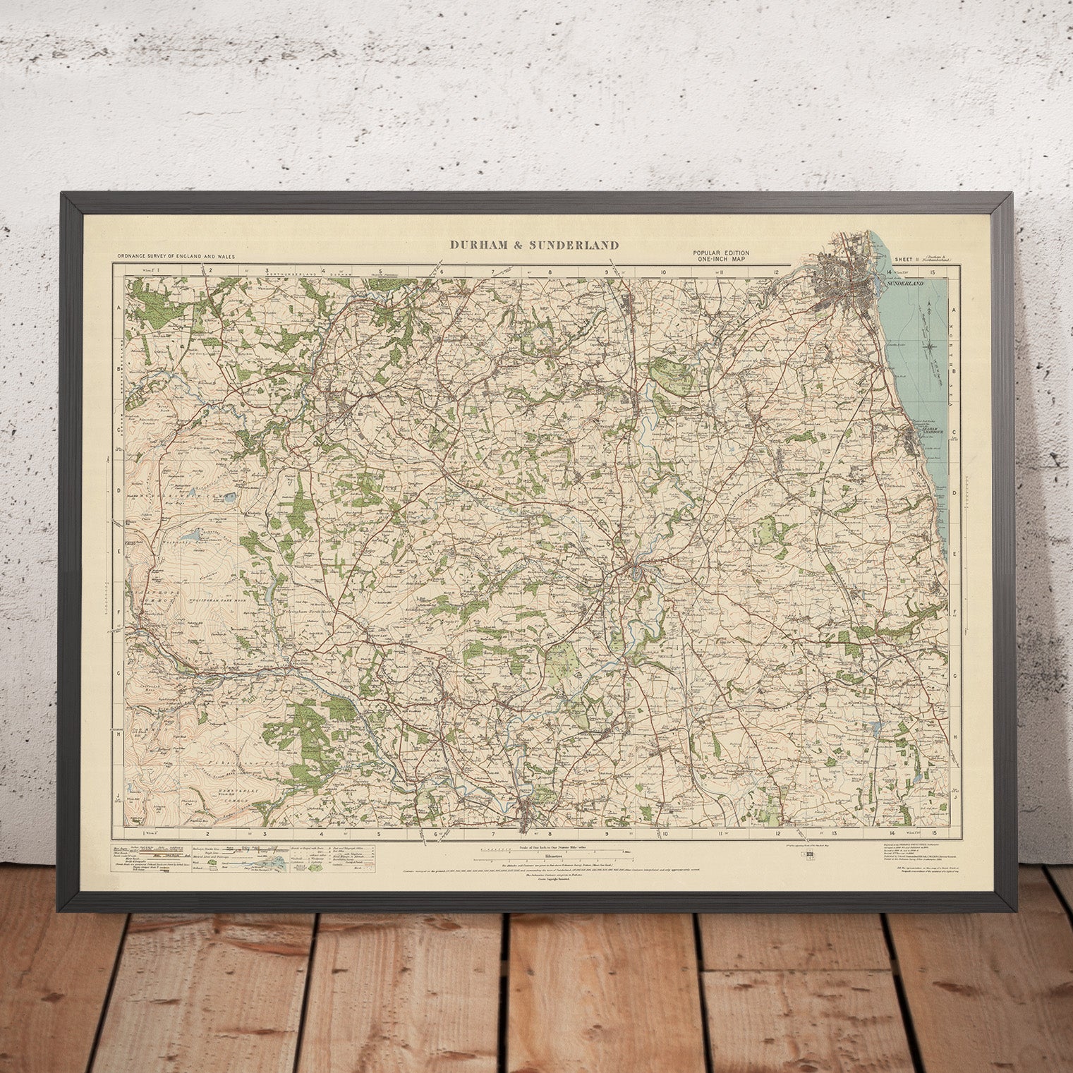 Old Ordnance Survey Map, Sheet 11 - Durham & Sunderland, 1925: Seaham ...