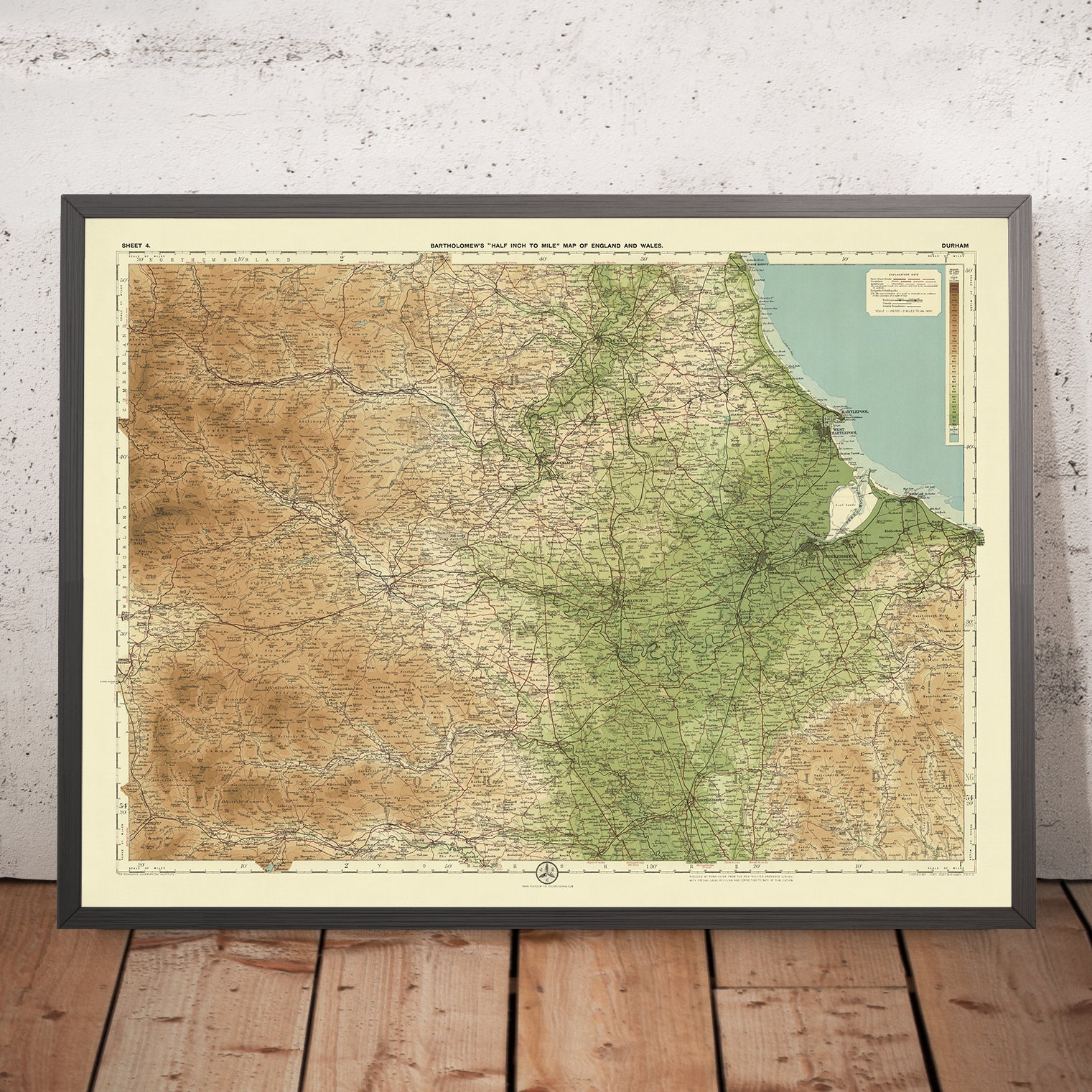 Old OS Map of County Durham by Bartholomew, 1901: Middlesbrough, River ...