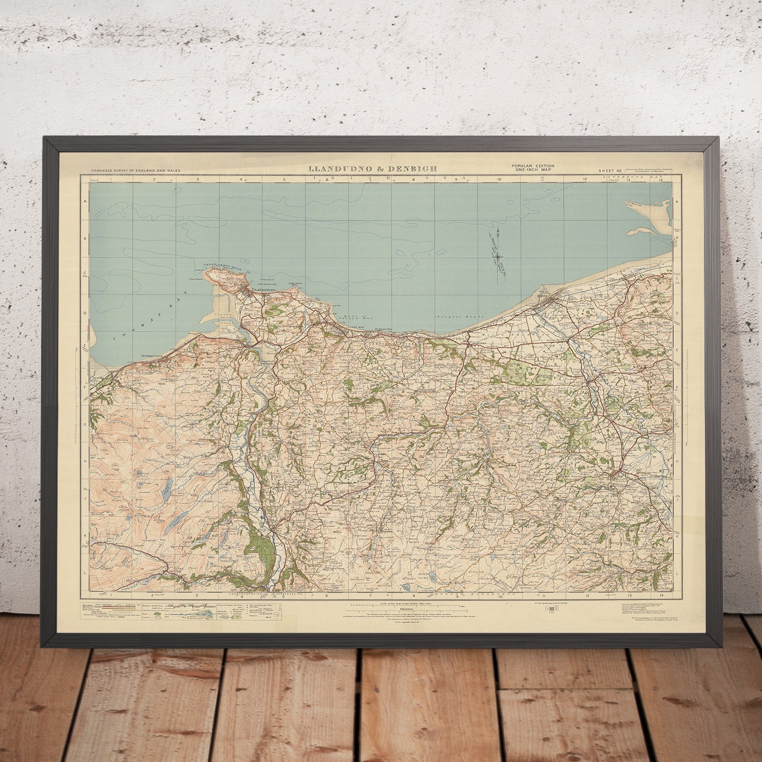 Old Ordnance Survey Map, Sheet 42 - Llandudno & Denbigh, 1925: Colwyn ...