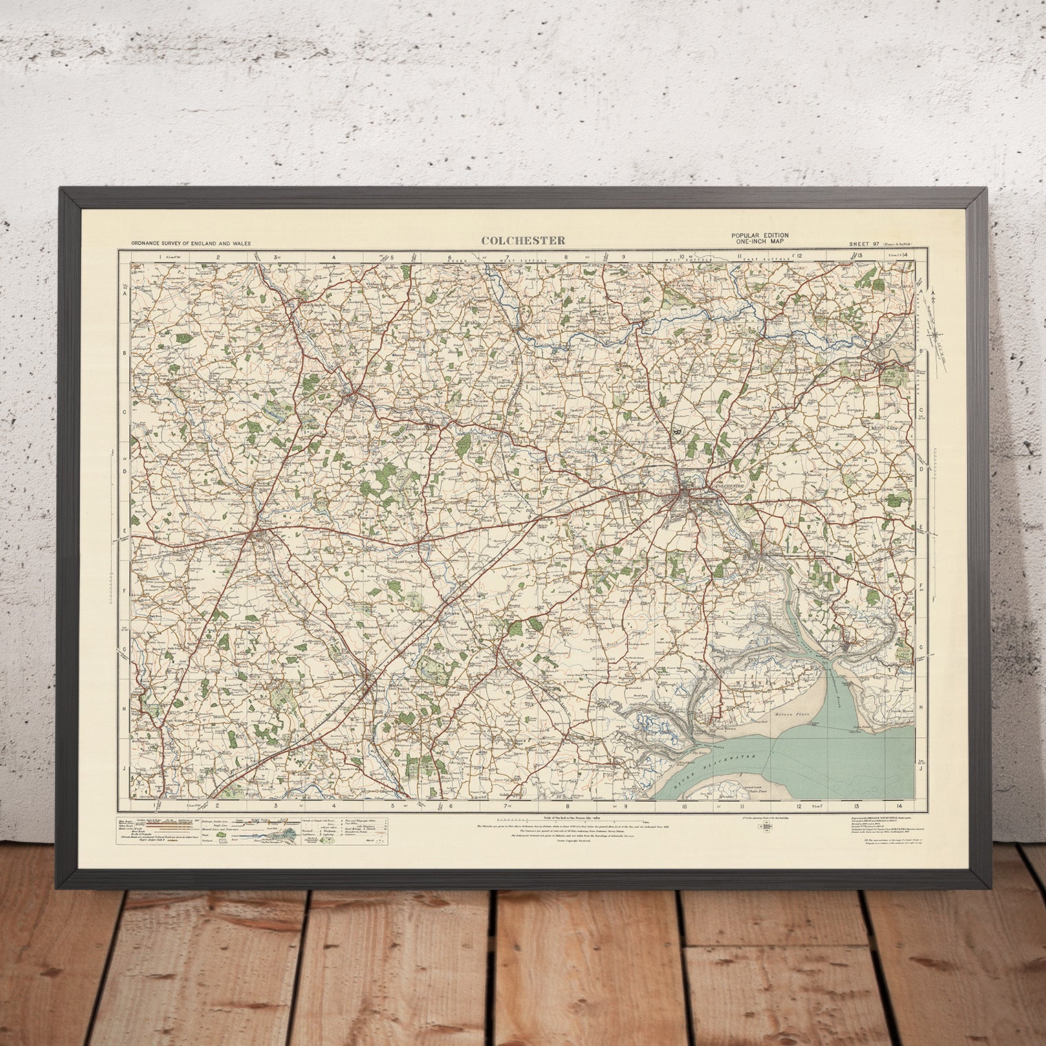 Old Ordnance Survey Map, Sheet 97 - Colchester, 1925: Brightlingsea, B ...