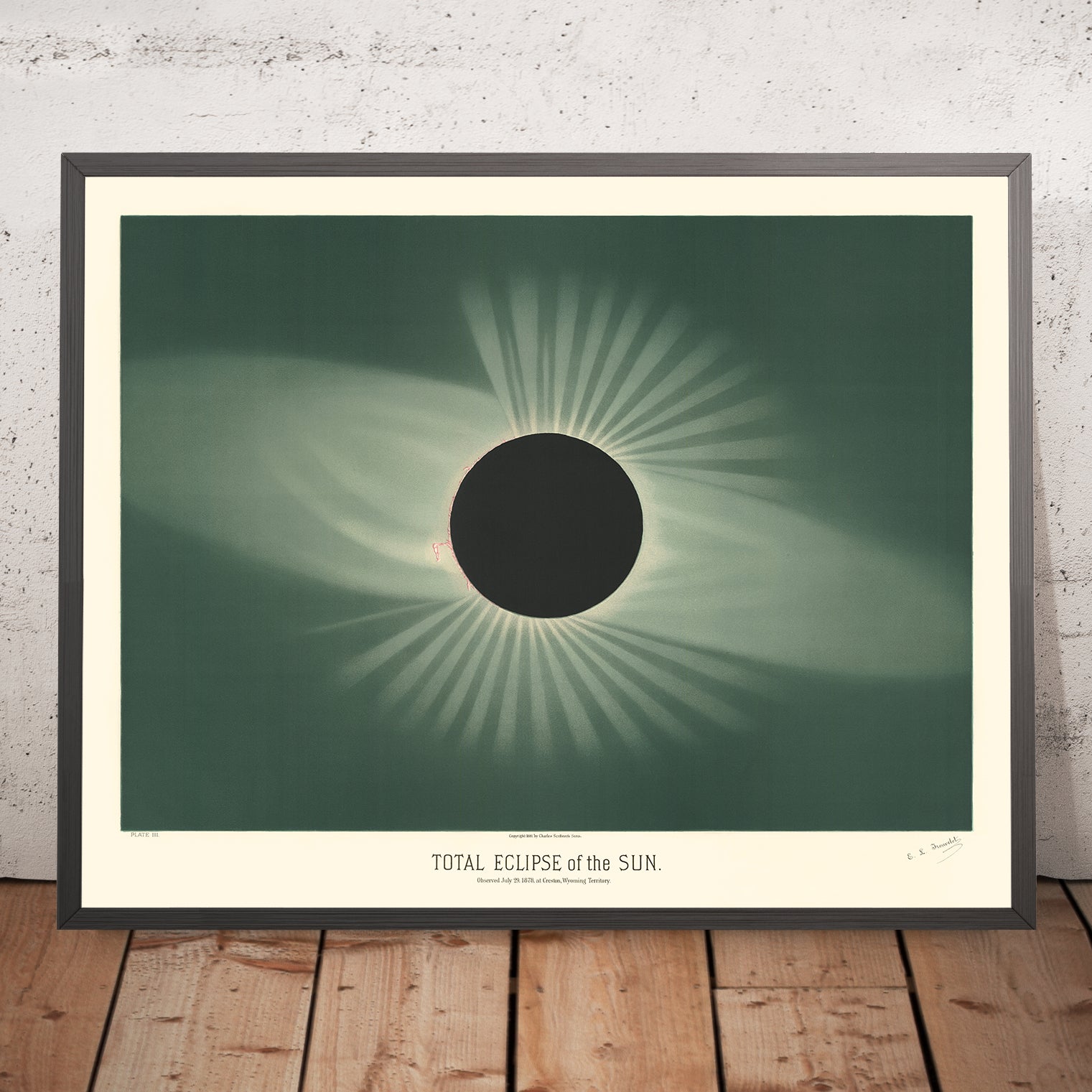 The Total Eclipse of the Sun by Etienne Leopold Trouvelot, 1882 – The ...