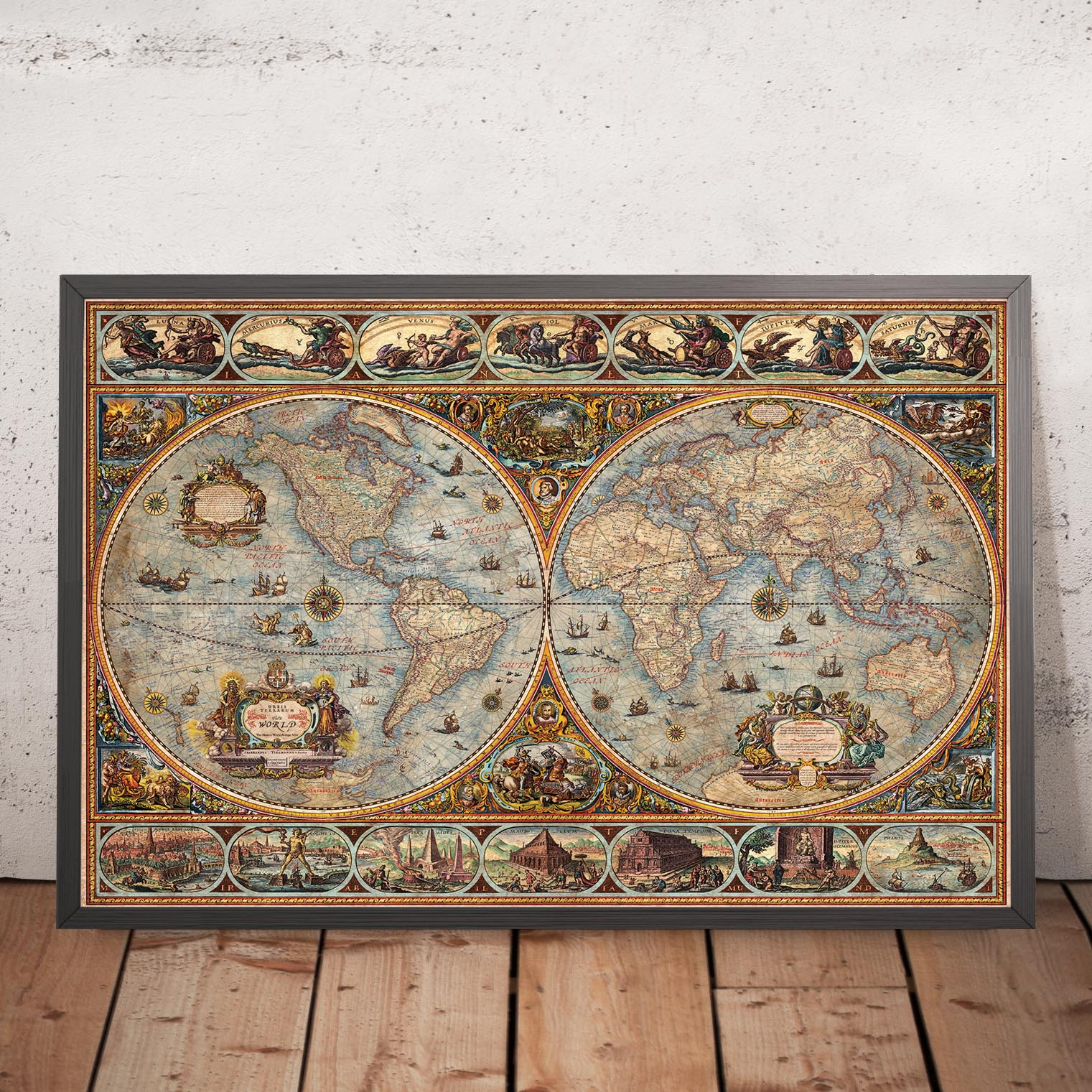 Orbis Terrarum Modern Ancient World Atlas by Ray&Co, 2025: Hemispheric ...