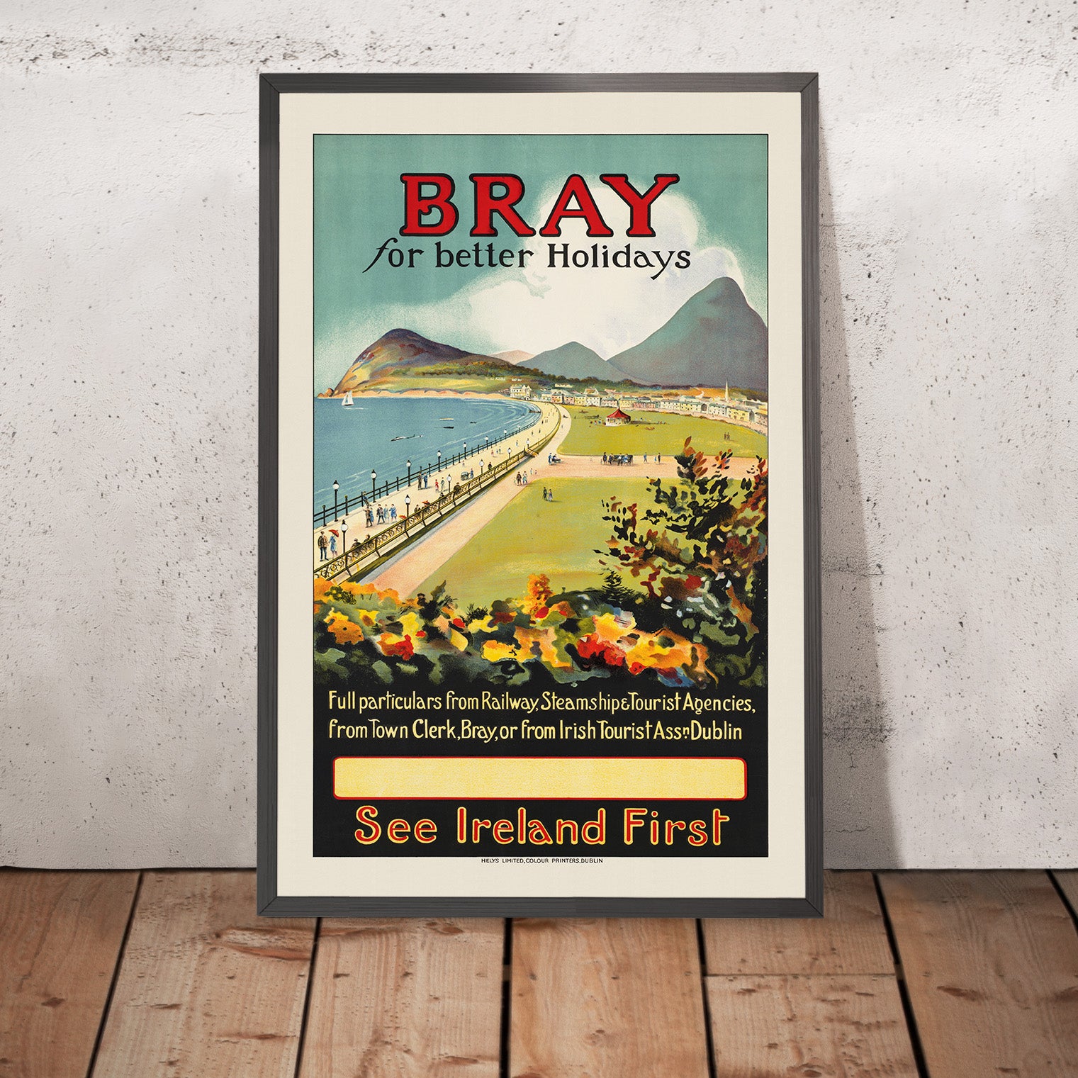 Bray Travel Poster: For Better Holidays, See Ireland First – The Unique ...