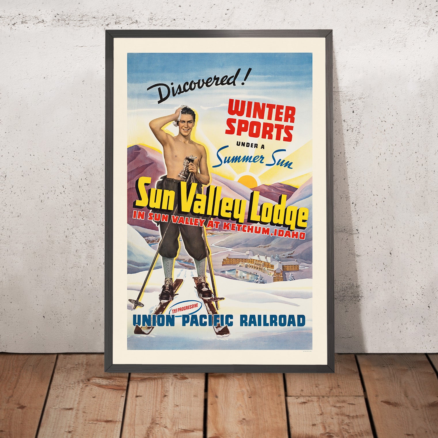 Sun Valley, Idaho Travel Poster: Winter Sports Under a Summer Sun – The ...