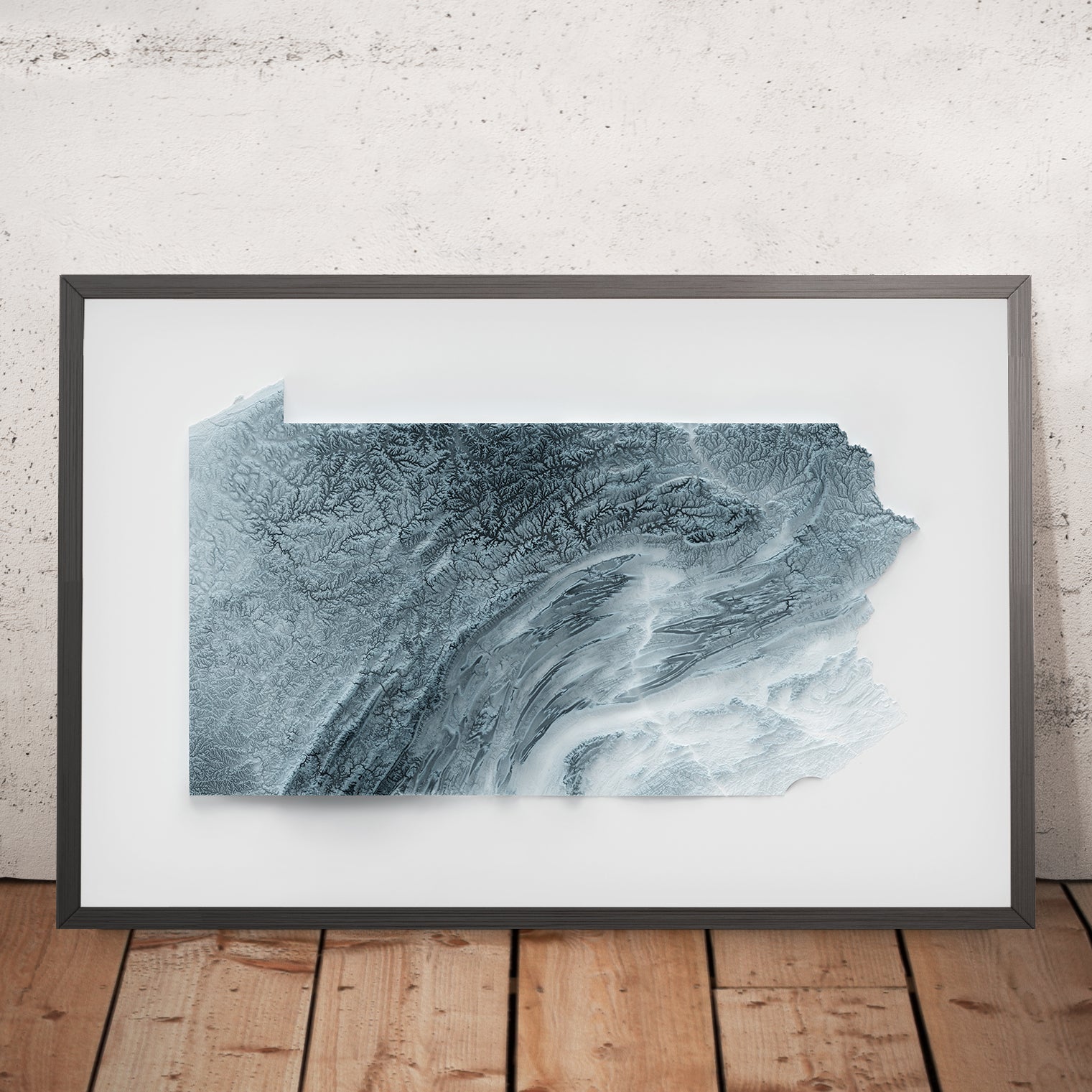 Pennsylvania Topographic 3D Relief Map – The Unique Maps Co.