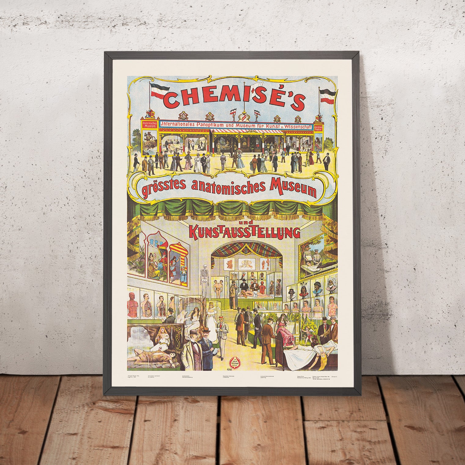 Germany Travel Poster: Chemise’s Anatomical Museum and Art Exhibition ...