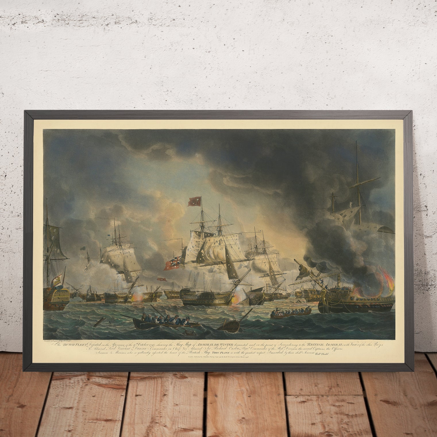 Battle of Camperdown: The Dutch Fleet Defeated in 1797, by Robert Dodd ...