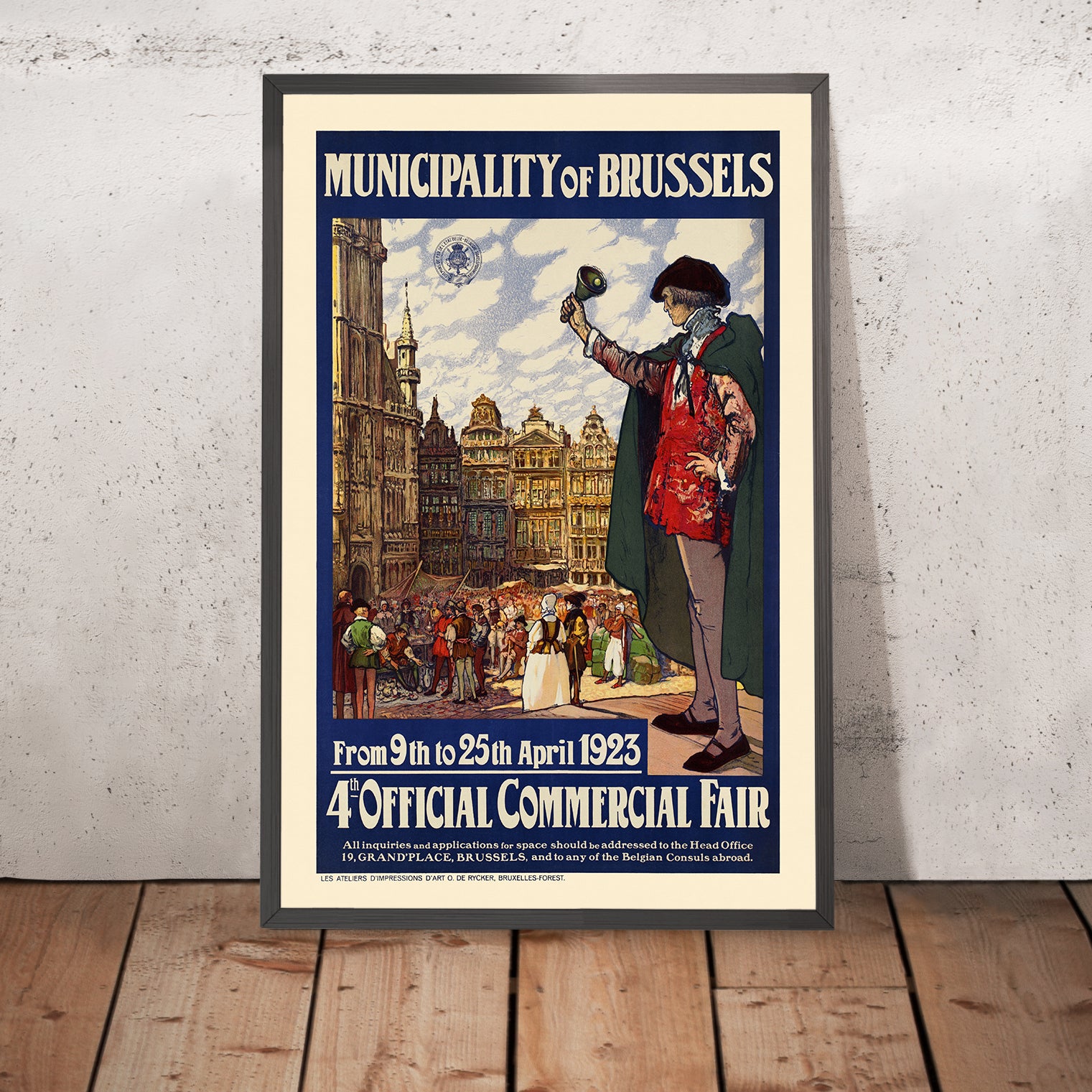 Brussels Travel Poster: 4th Official Commercial Fair, 1923 – The Unique ...