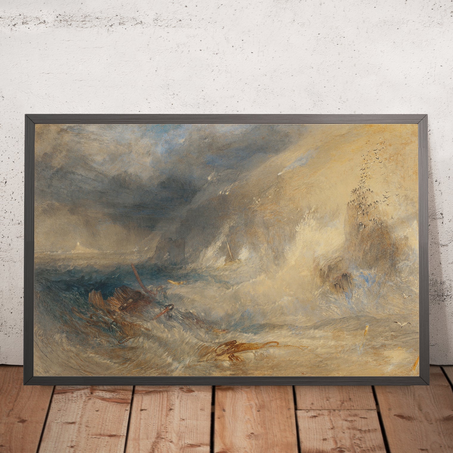Long Ship’s Lighthouse, Land’s End by Turner, 1834 – The Unique Maps Co.