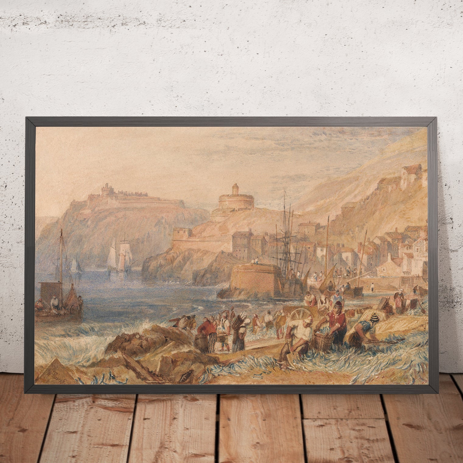 St. Mawes, Cornwall by Turner, 1823 – The Unique Maps Co.
