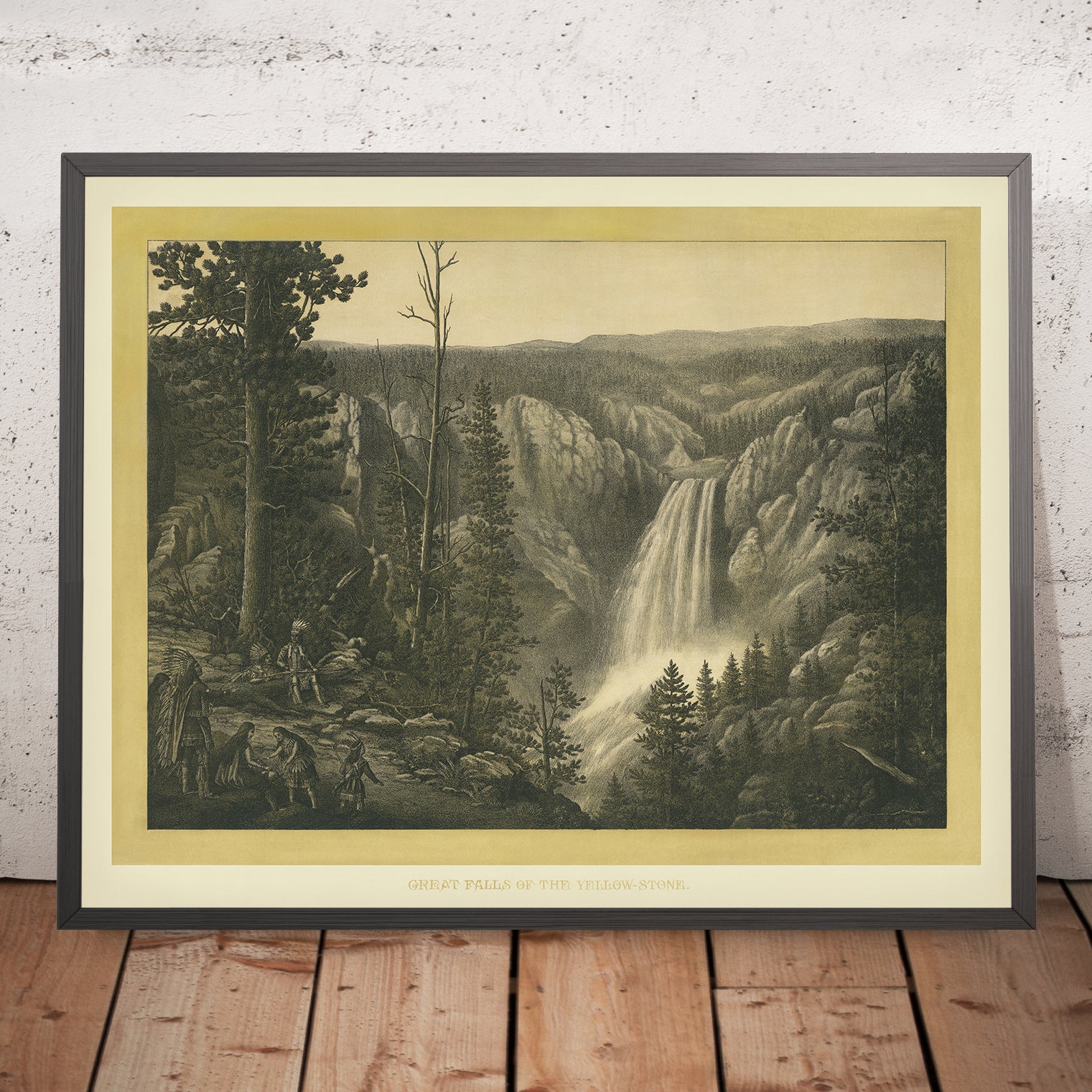 Great Falls of the Yellowstone by Kurz & Allison, 1885 – The Unique ...