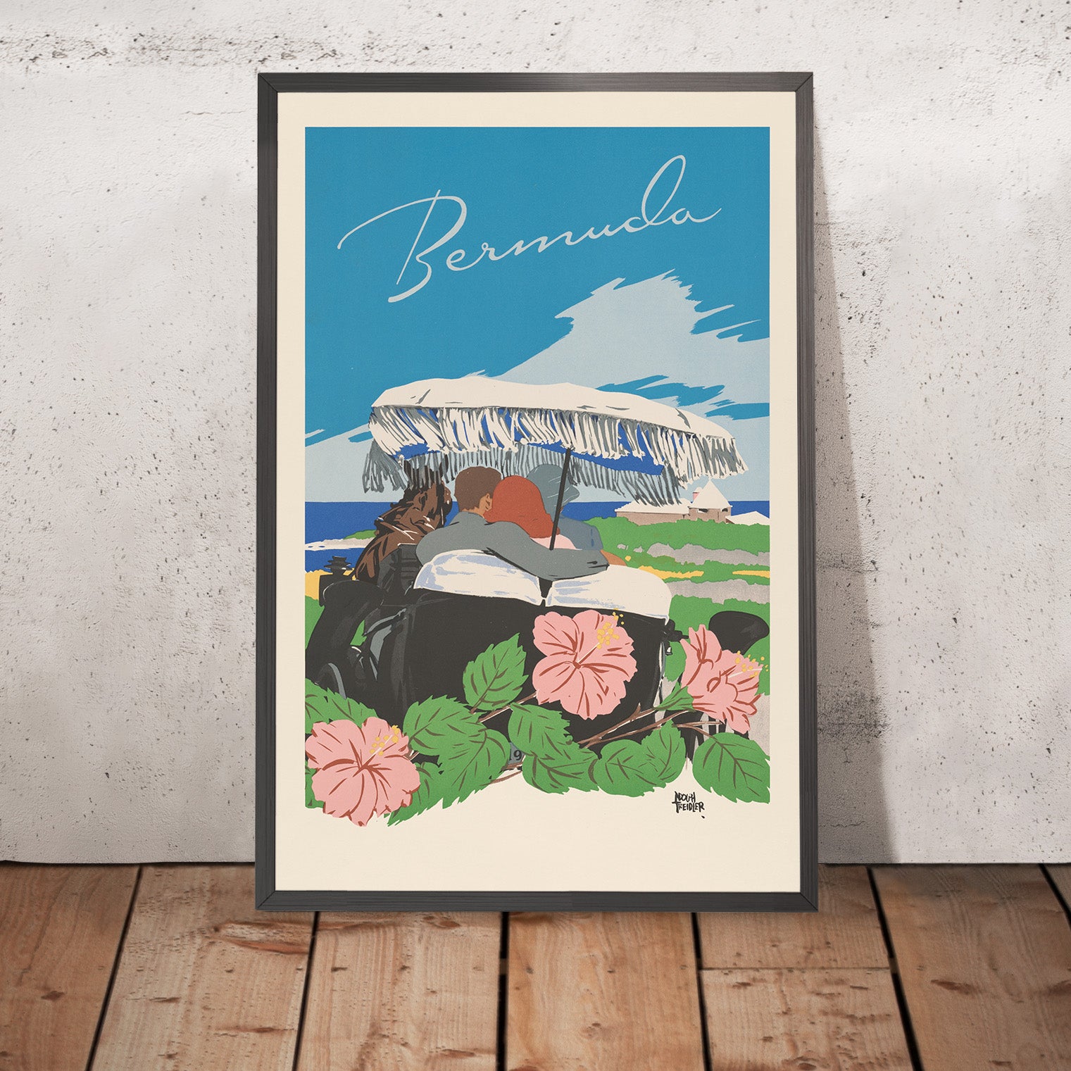 Bermuda Travel Poster: Bermuda by Adolph Treidler, 1940 – The Unique ...