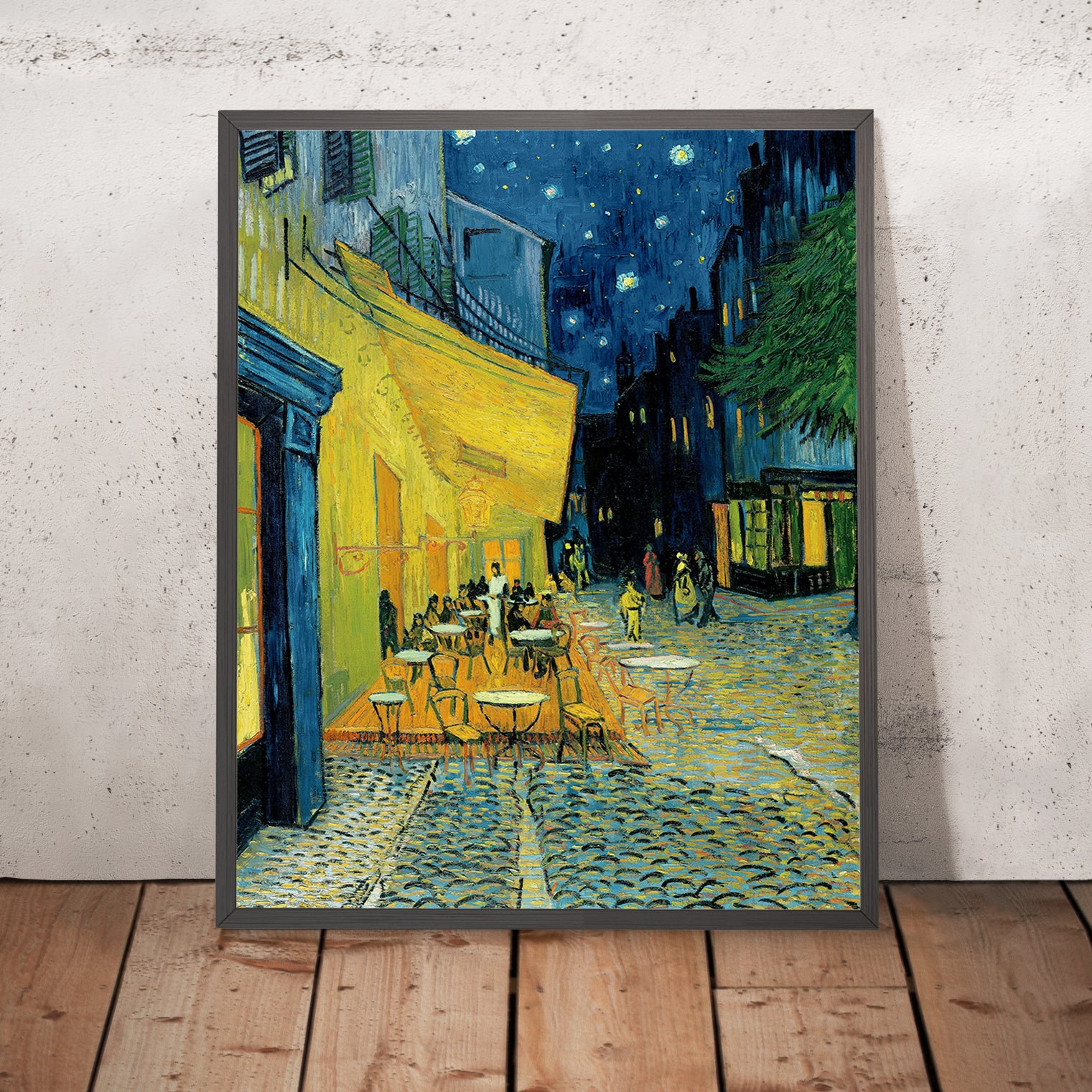 Café Terrace at Night by Vincent van Gogh, 1888 – The Unique Maps Co.