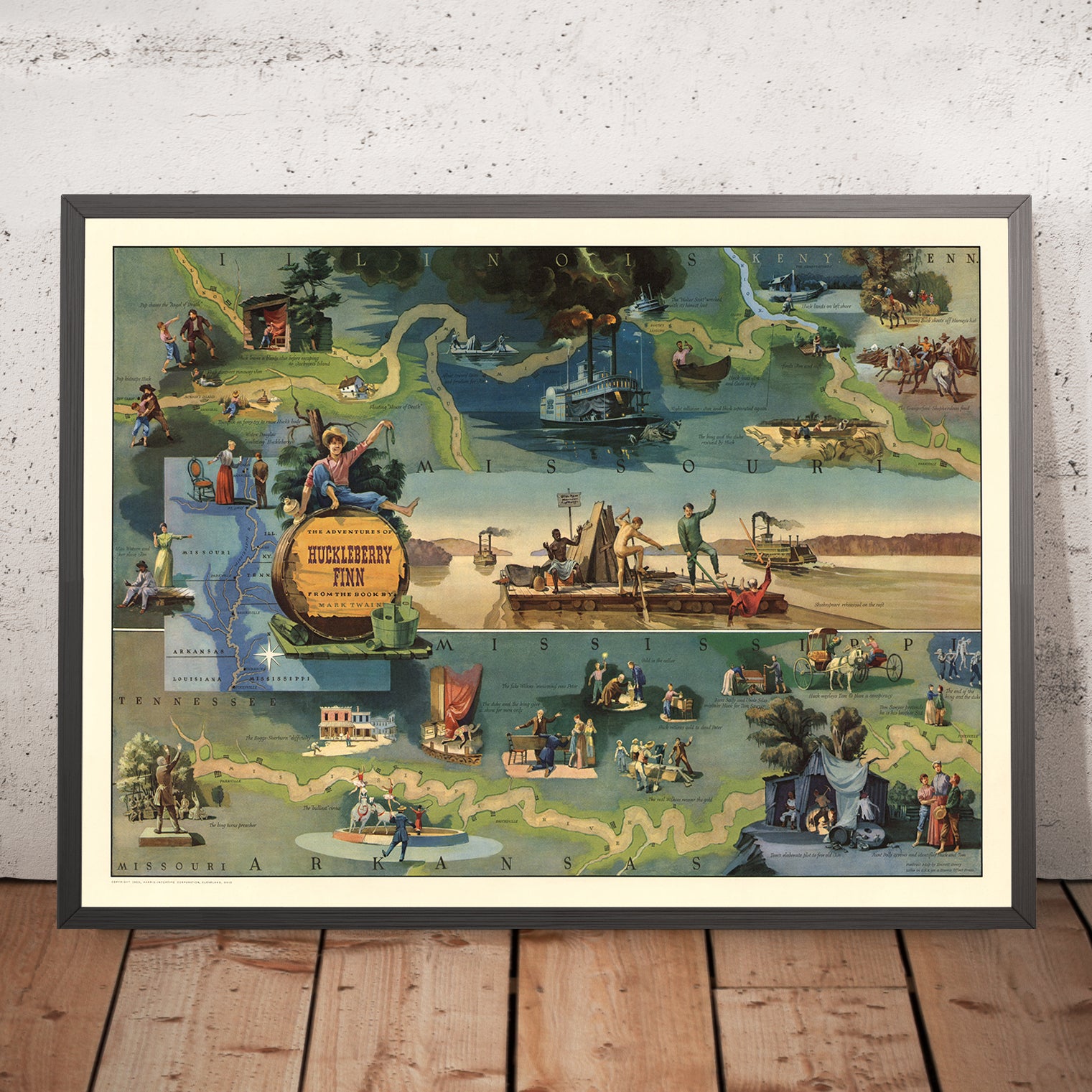 The Adventures of Huckleberry Finn by Henry, 1959: Mississippi River ...