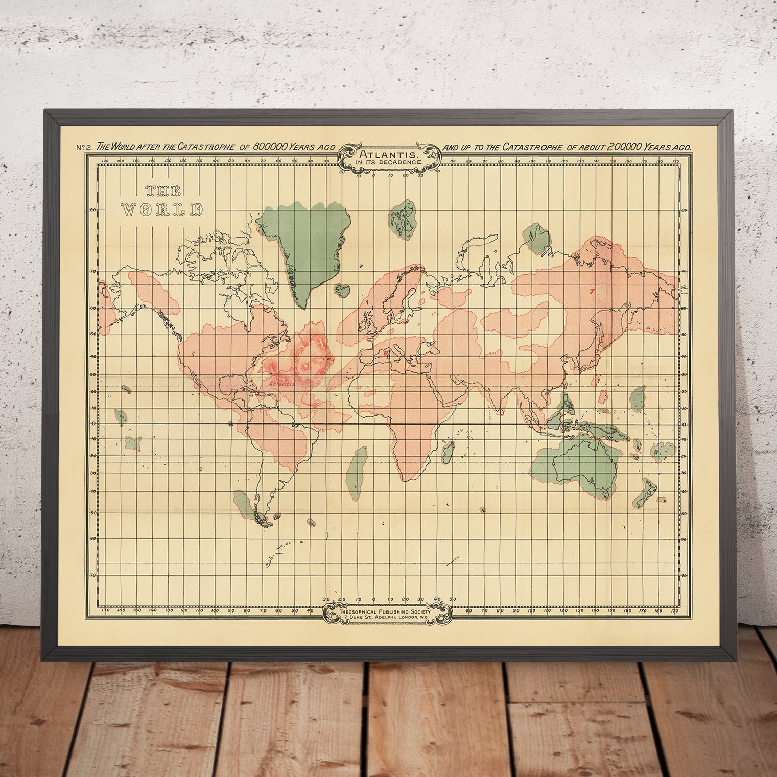 Map of Atlantis After The Catastrophe 800,000 Years Ago by Scott-Ellio ...