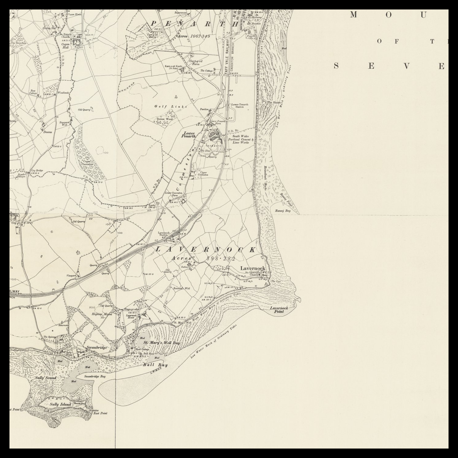 Personalised Old Map of Barry – The Unique Maps Co.
