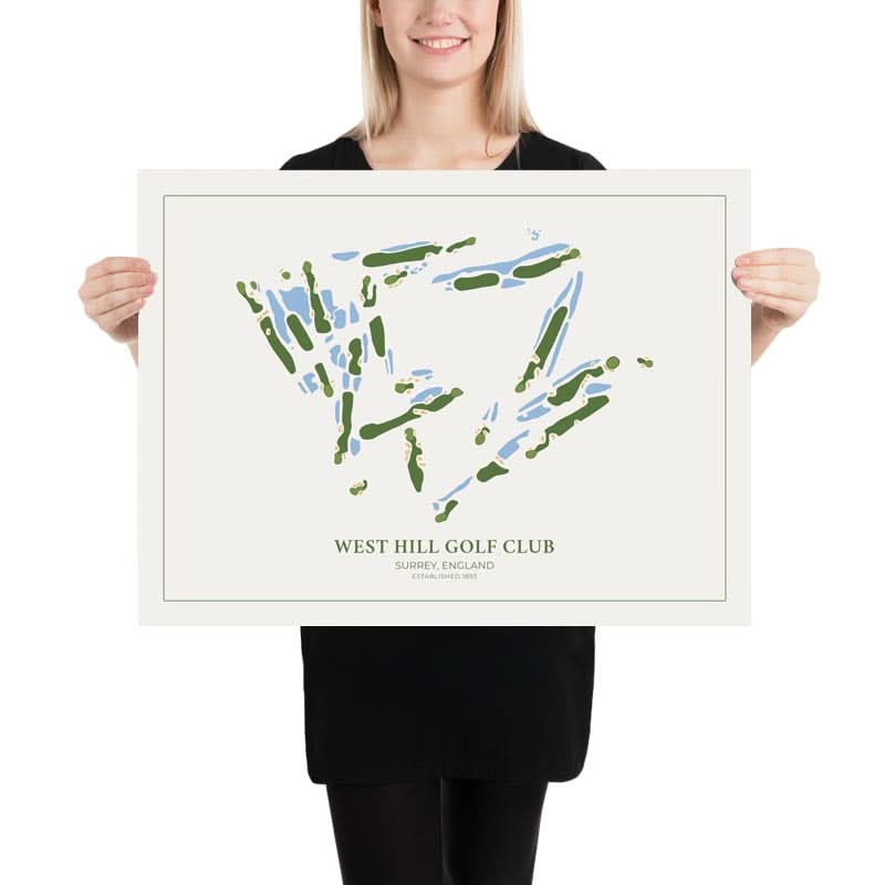 Personalised Golf Course Map: Made By Hand, Any Golf Course in the Wor ...