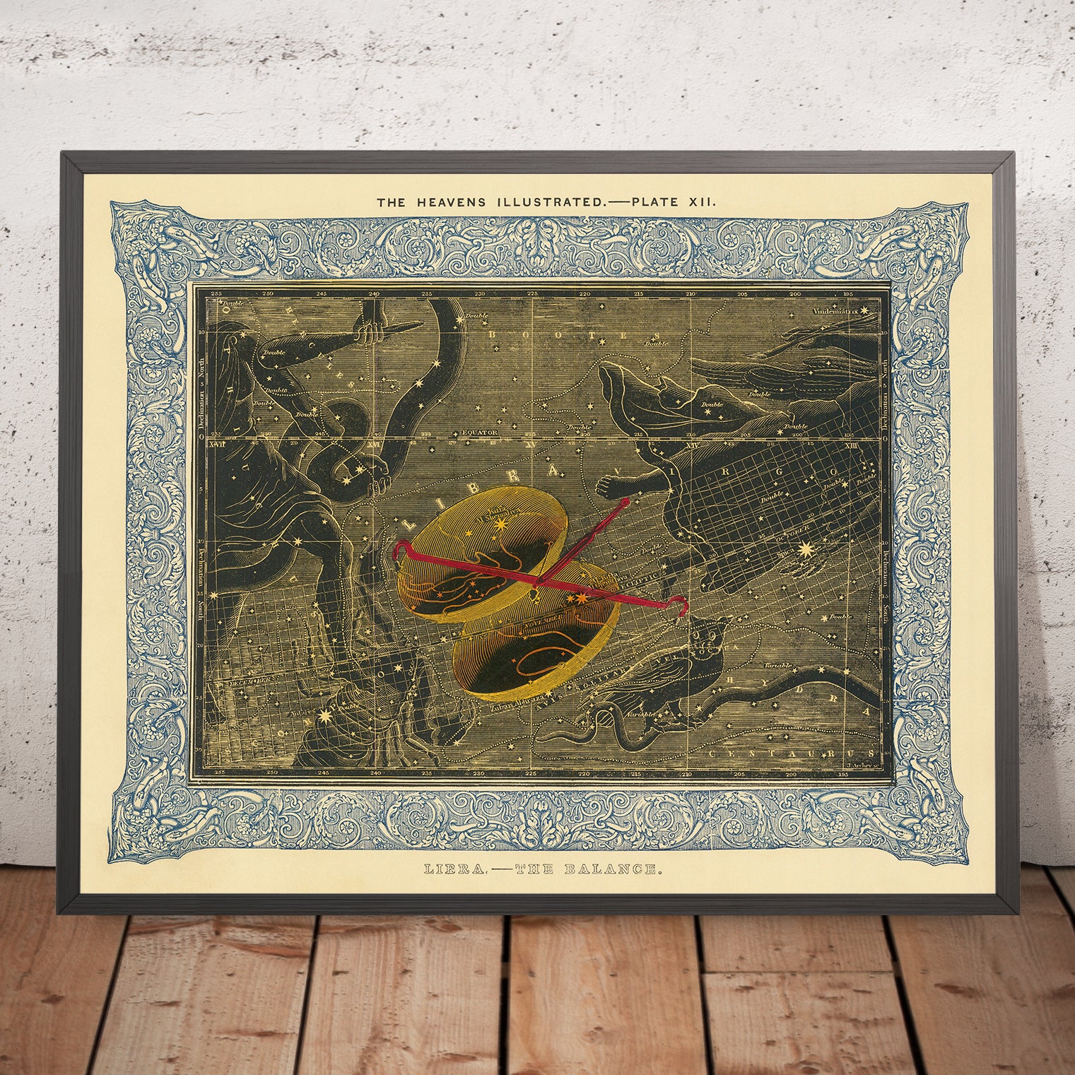 Libra, The Balance by Duncan Bradford, 1837 – The Unique Maps Co.