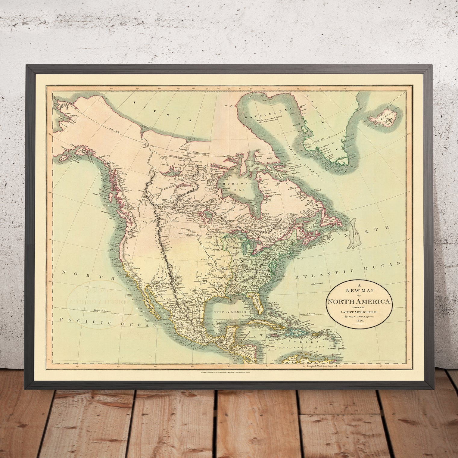 Old Map of Louisiana Purchase in North America by Cary, 1806: Incomple ...
