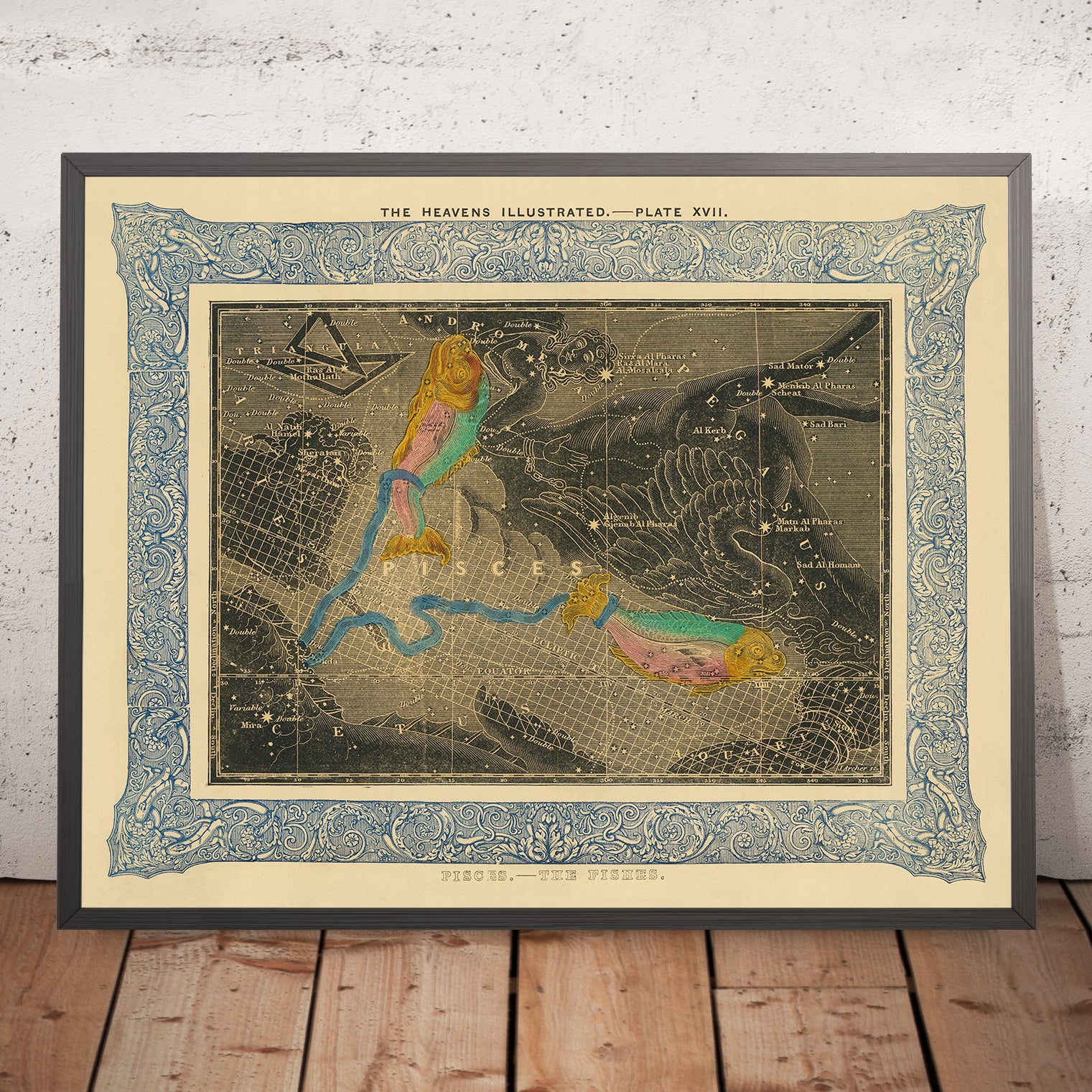 Pisces, The Fishes by Duncan Bradford, 1837 – The Unique Maps Co.
