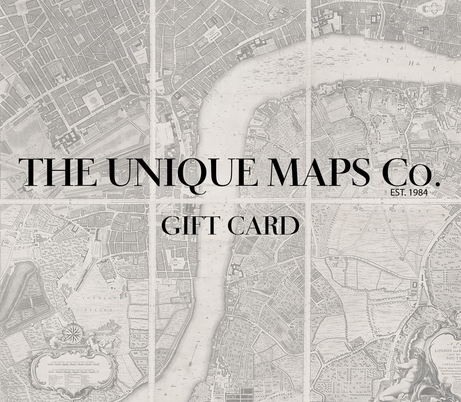 The Unique Maps Co. Gift Card
